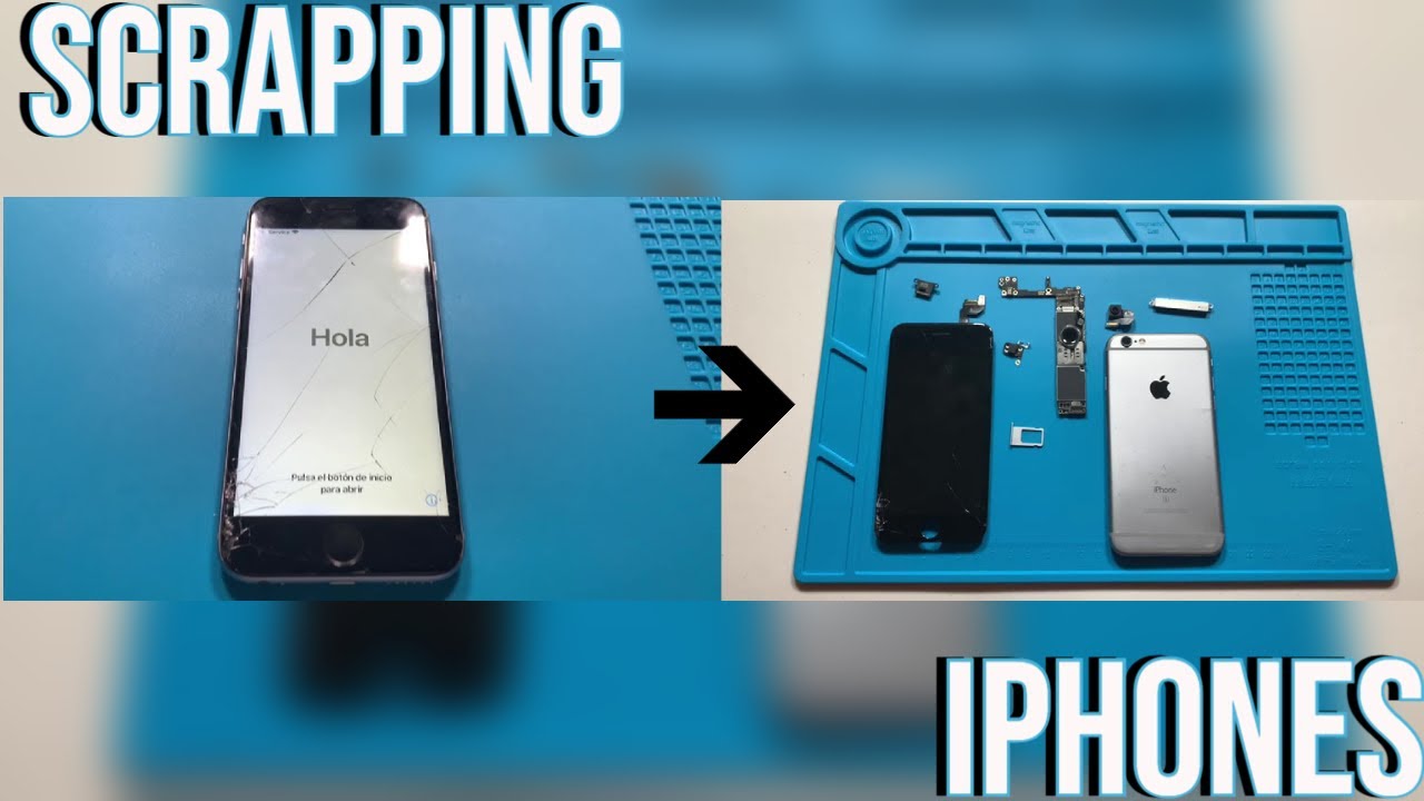How I scrap an iPhone for reselling - YouTube