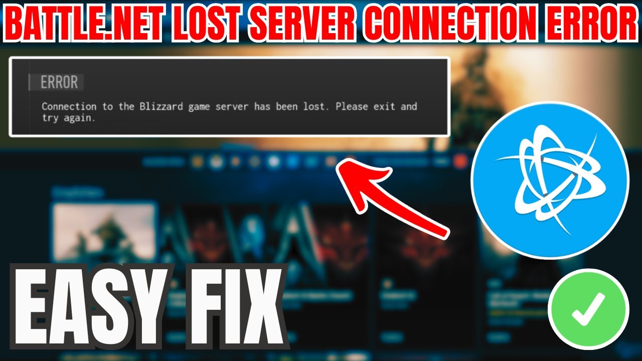 Battle.net How To Fix Lost Connection to Game Server (EASY GUIDE) 2026 ...