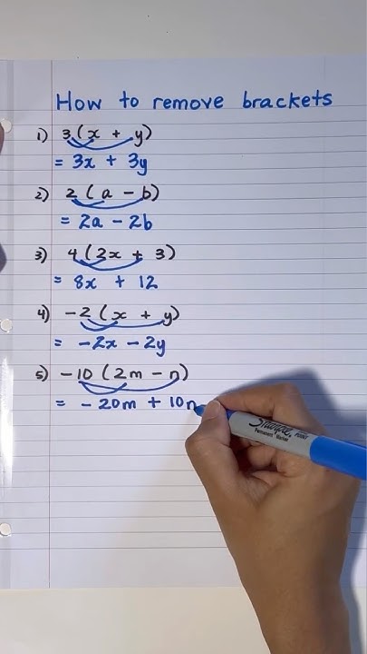 How to remove brackets - easy! #maths #mathematics #algebra - YouTube