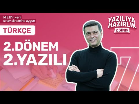 KİM 100 İSTER? 7.Sınıf Türkçe 2.Dönem 2.Yazılıya Hazırlık - 2024-2025-  Sınav Konuları Full Tekrar