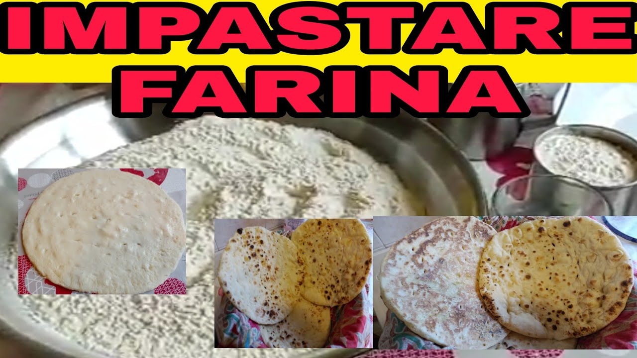 #Farina. Come Fare Impastare farina Di Grano. o piadino. - YouTube