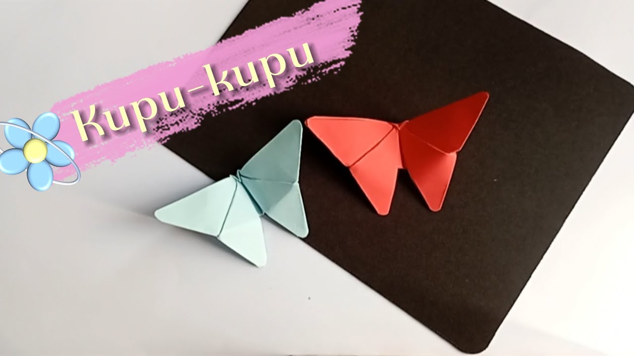 Craft || Origami Kupu-kupu | Butterfly - YouTube