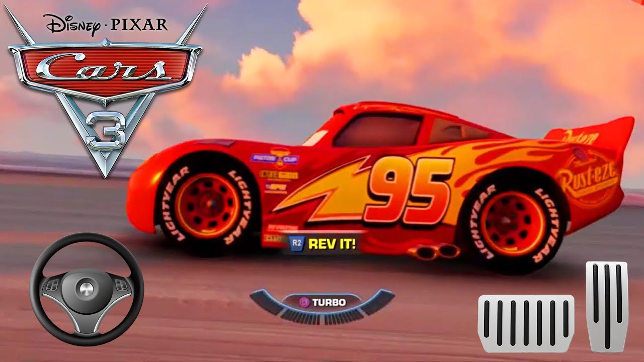 Lightning McQueen Beach Race | Cars 3 Games | Şimşek McQueen ve ...
