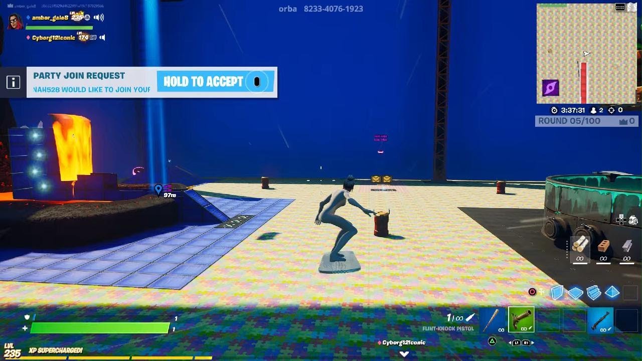 Fortnite Every trick shot in faze obra Trickshot map 2.0 - YouTube