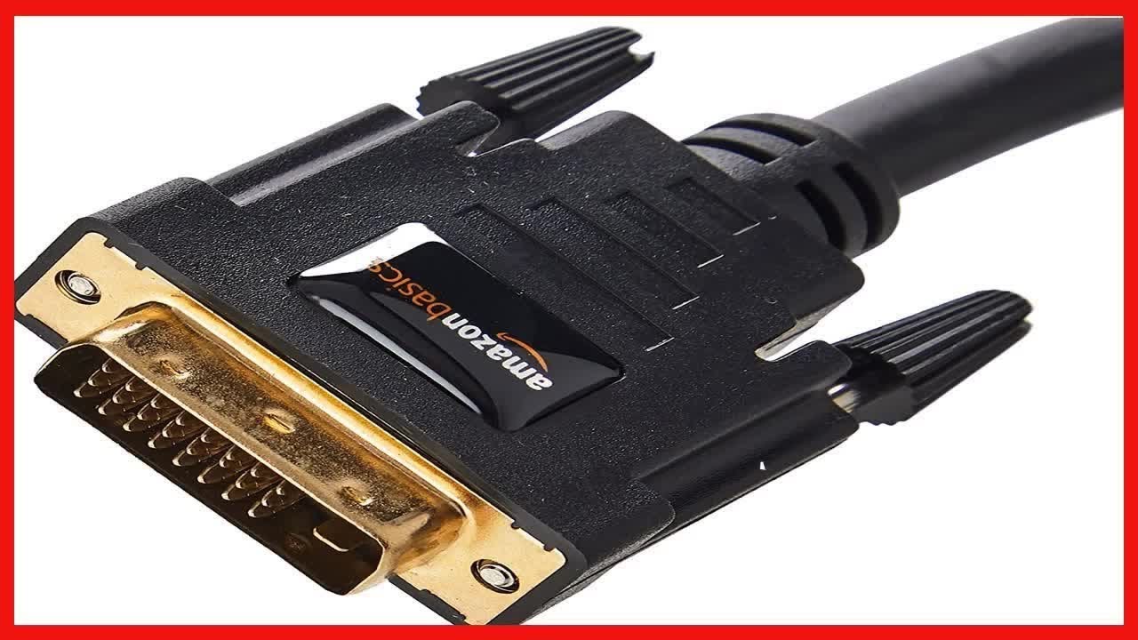 Amazon Basics DVI to DVI Monitor Adapter Cable - 6.5 Feet (2 Meters ...