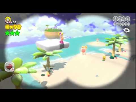 Super Mario 3D World - Part 27 World 5-1 Sunshine Seaside 100% ...