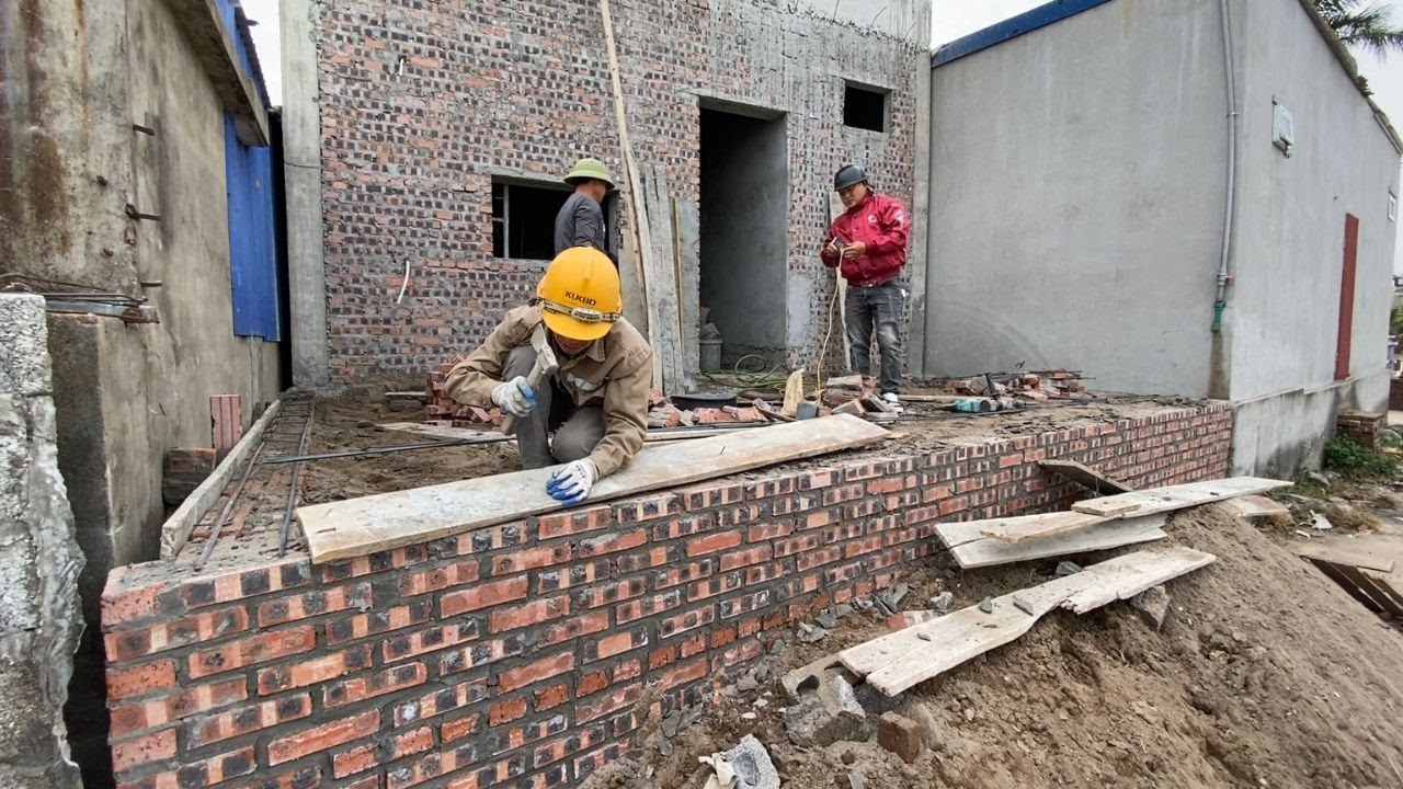 Extremely sturdy wall building technique around the house | Building a ...