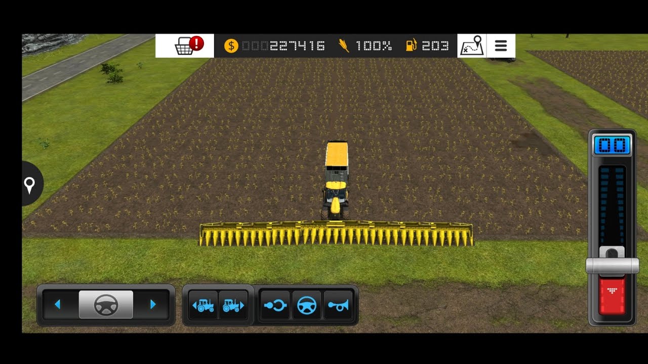 Fs16 | Timelapse | Farming Samalutior16 | Harvesting Corn With JCB ...