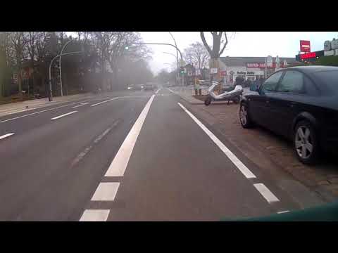 Radfahrstreifen Steilshooper Straße Frühjahr 2018