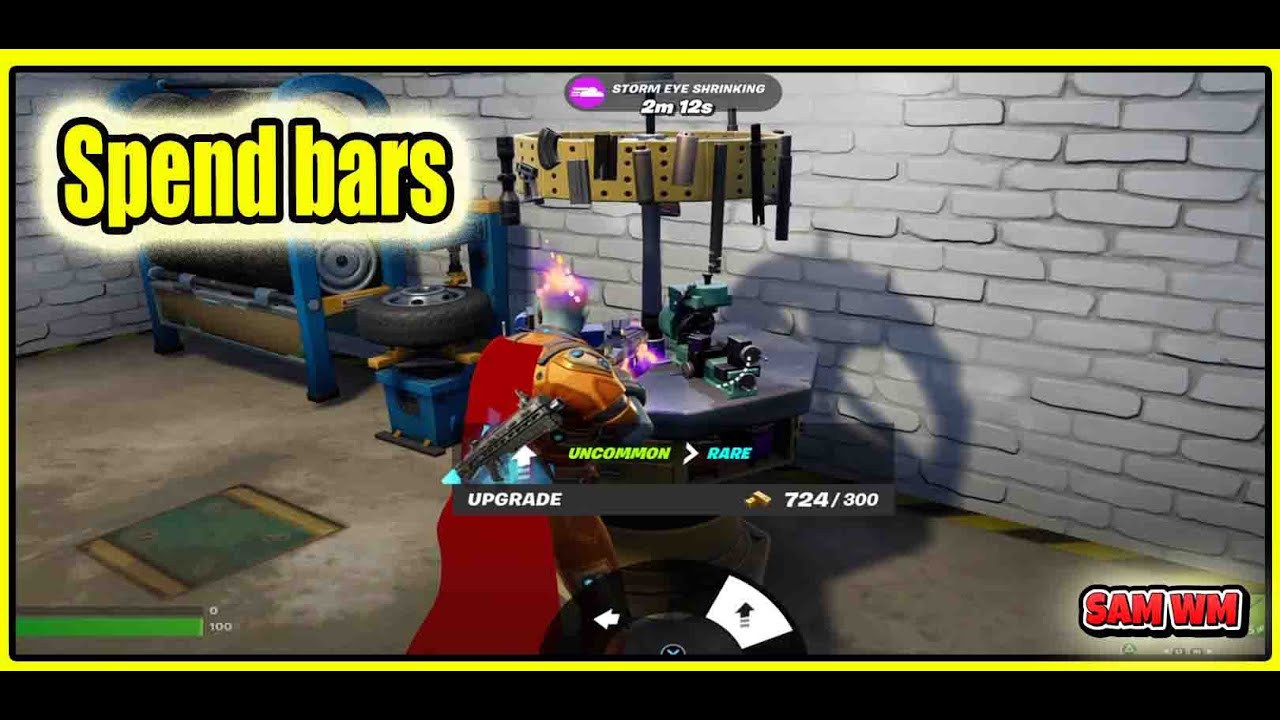 Spend bars Fortnite Quests Guide - YouTube