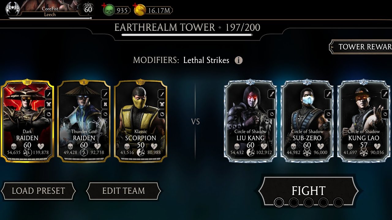 MK MOBILE EARTHREALM TOWER 197, 198, 199 🔥🔥 MORTAL KOMBAT MOBILE 🔥🔥 ...