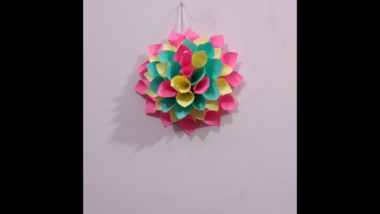 #DIY #papercraft #homedecoration #pooja gupta vlogs# diypaperdecoration ...