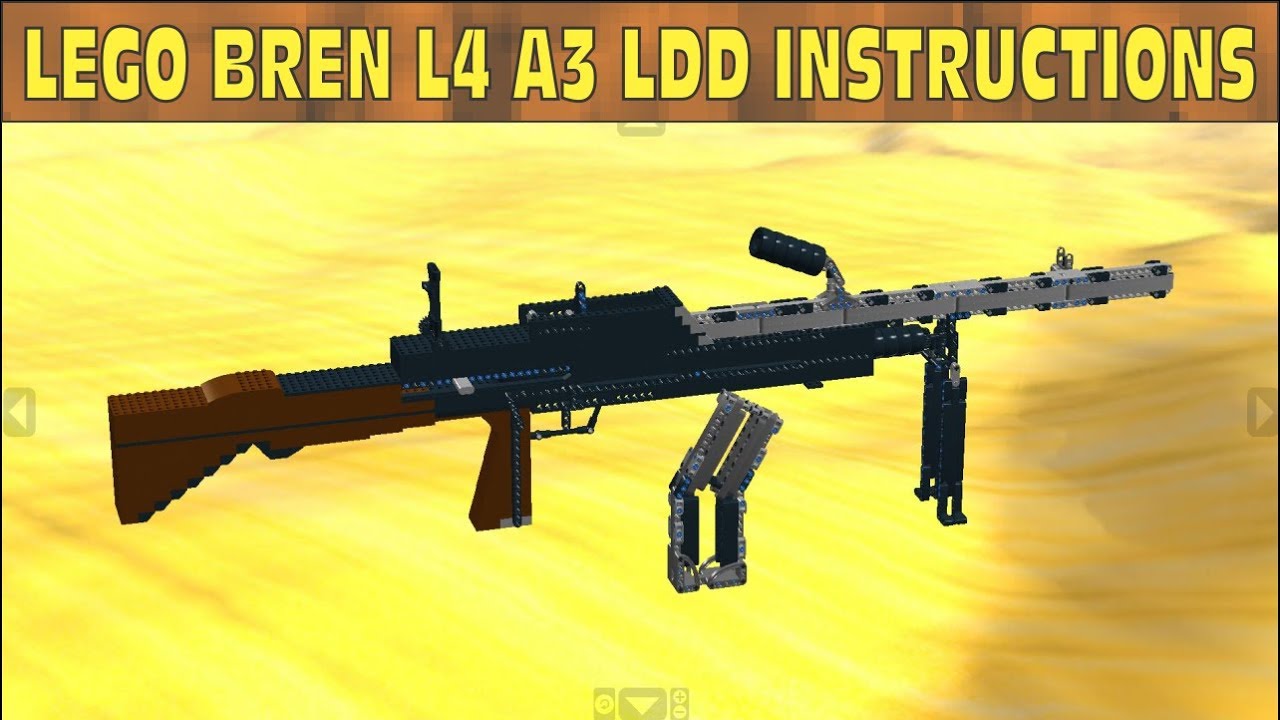 КАК СДЕЛАТЬ ЛЕГО BREN L4A3 ПУЛЕМЕТ | ИНСТРУКЦИЯ В LDD | № 174 - YouTube