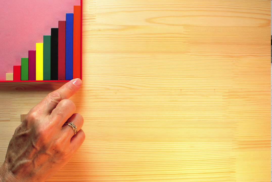 Cuisenaire rods for the counting numbers up to 10 - YouTube