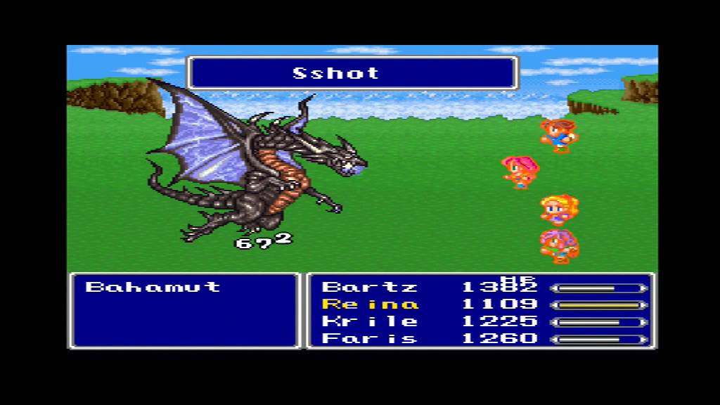 Final Fantasy V (PSX) - Bahamut boss battle - YouTube