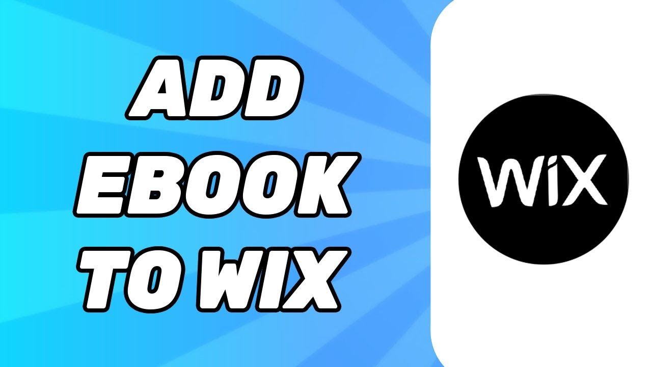 How to Add Ebook to Wix (Step-By-Step) - YouTube