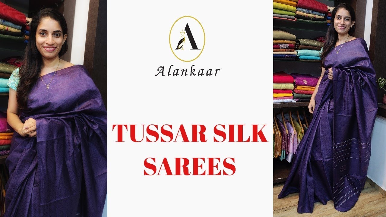 ALANKAAR BOUTIQUE / Pure Tussar Sarees/ Whatsapp : 919746326239 ...
