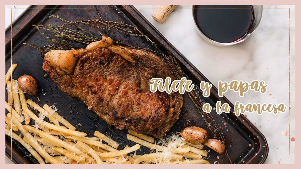 Filete y papas a la francesa, cocinando para uno| Chokolat Pimienta ♥ ...