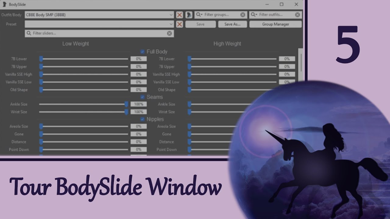 BodySlide 5: Touring the Main Window - YouTube