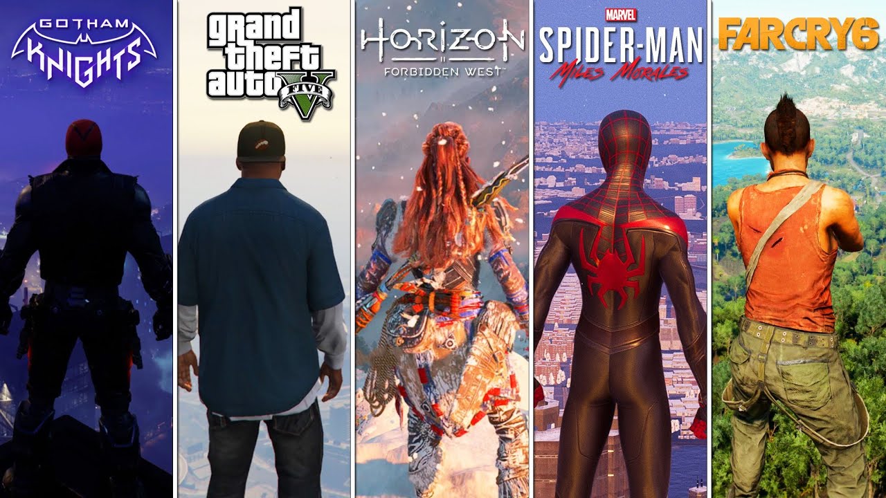 Jumping From the Highest Points in 10 Different Games (Falling ...