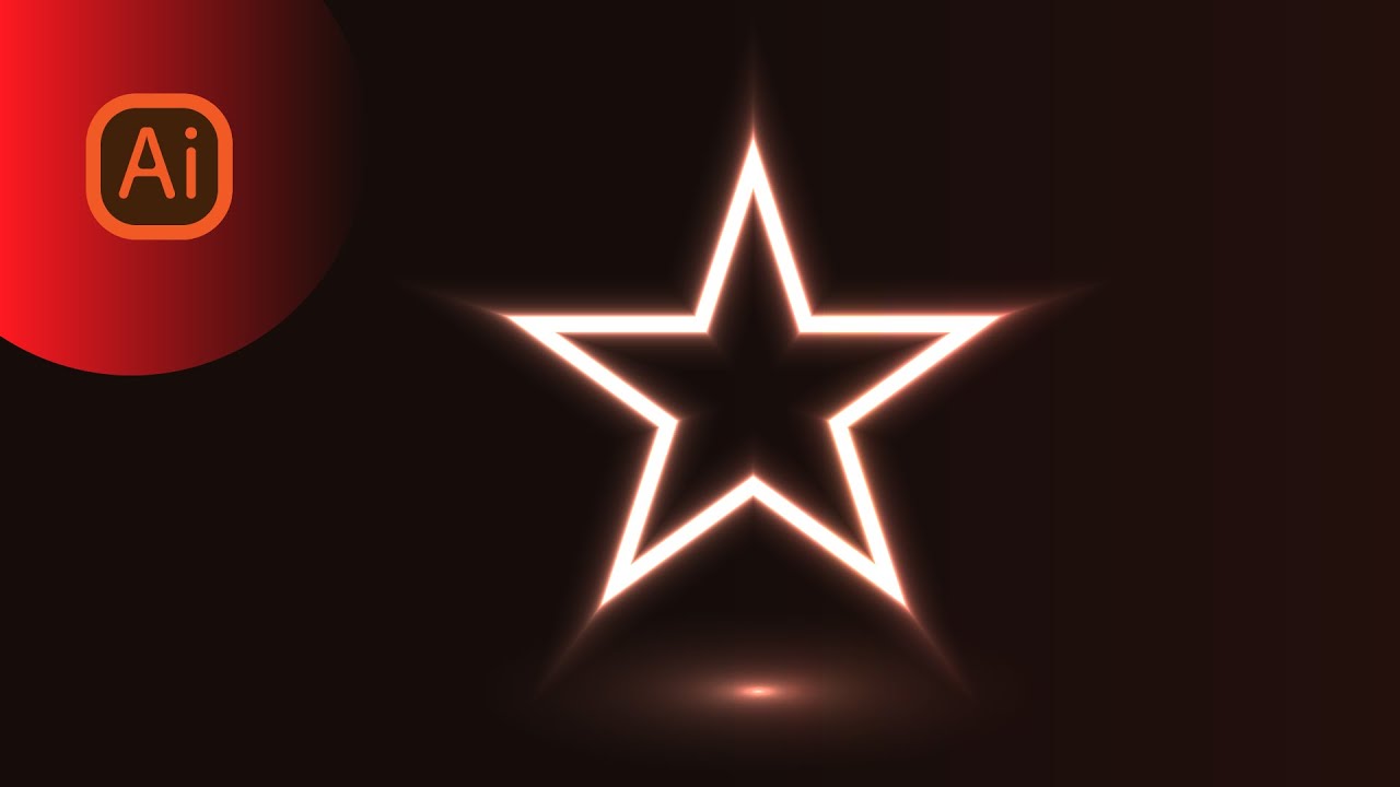 NEON STAR HOW TO CREATE LIGHT STAR IN ILLUSTRATOR ADOBE TUTORIALS INDIAN MUSK NEON neon-star-how-to-create-light-star-in-illustrator-adobe-tutorials-indian-musk-neon