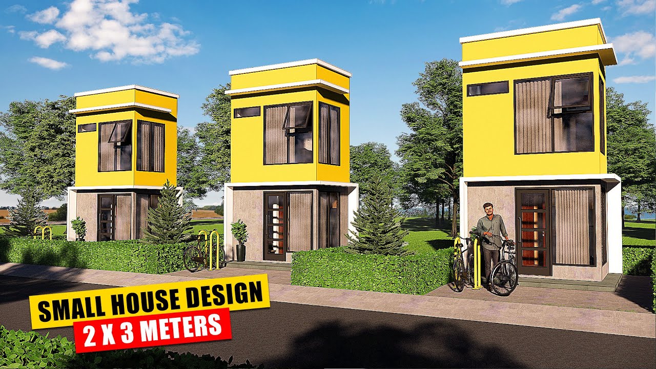 Small House Design 2x3 Meters (6 Sqm) - YouTube