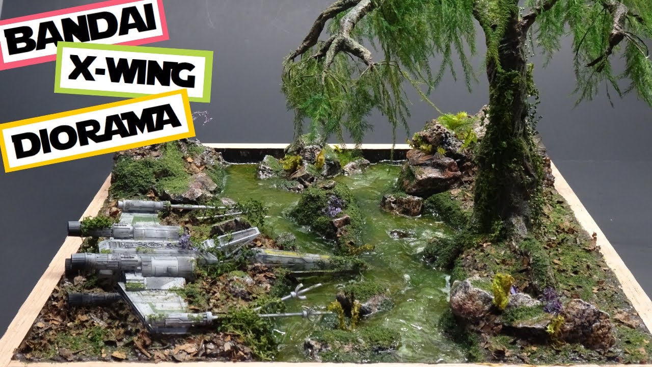 Bandai X-Wing Starfighter Diorama (Finished) - YouTube