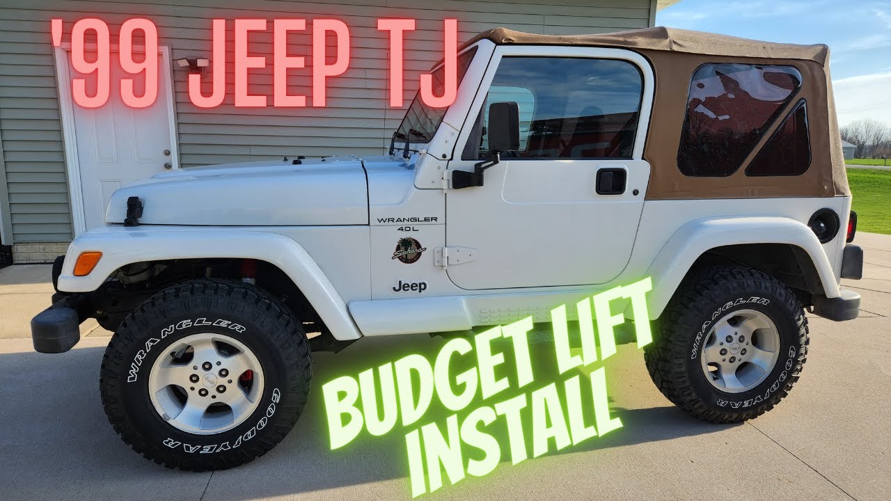 '99 Jeep TJ Budget Lift Install - YouTube