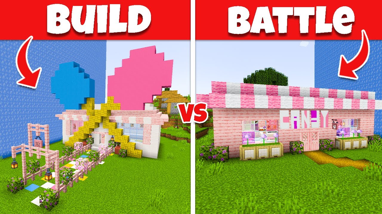 Building a Candy Shop | Minecraft Build Battle - YouTube