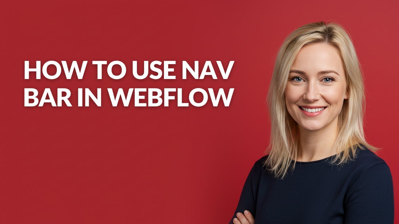 How to Use Nav Bar In Webflow - Julia'sTutorials - YouTube