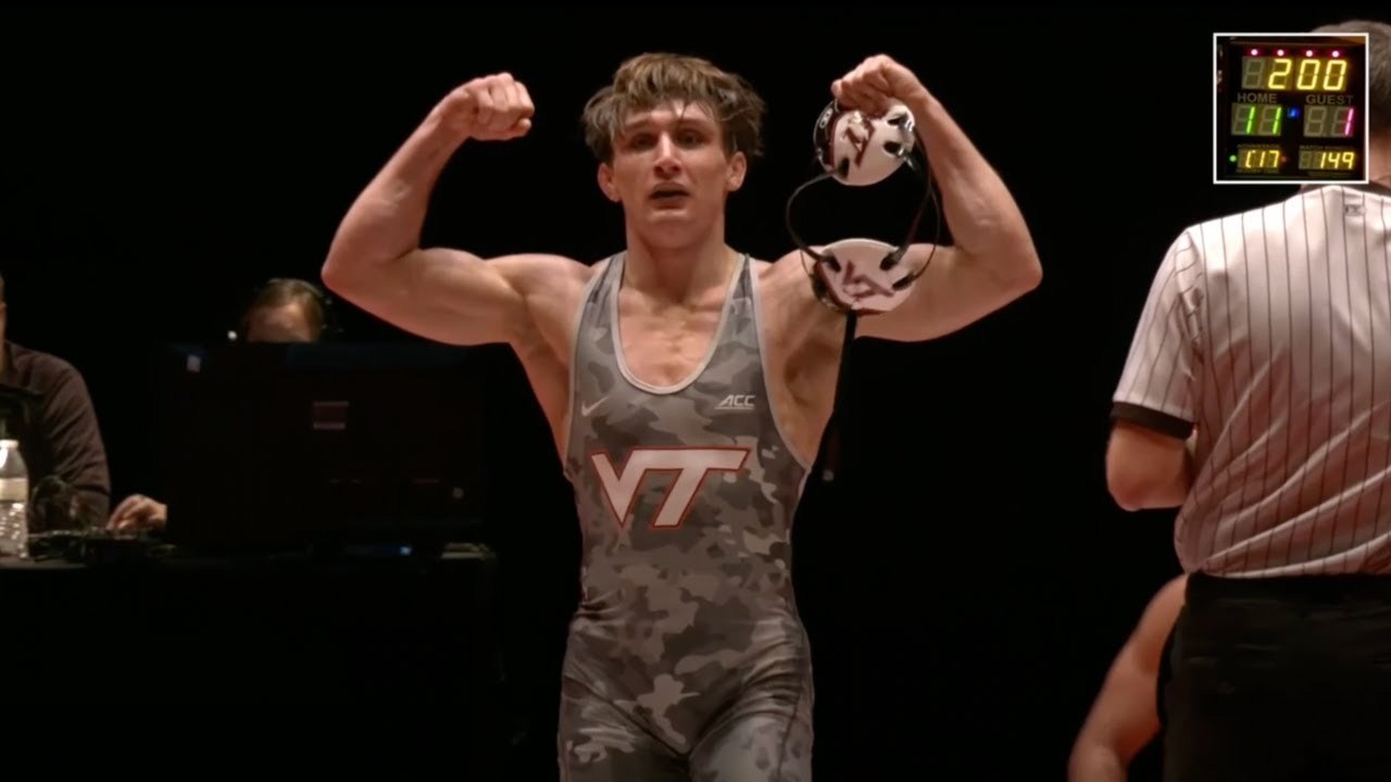 149lbs Caleb Henson (Virginia Tech) vs Michael Cetta (Rutgers) - YouTube