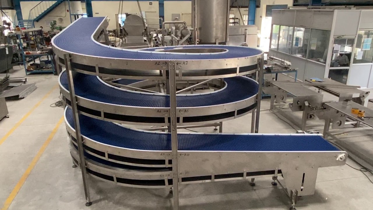 Spiral Conveyor Side Drive System - YouTube