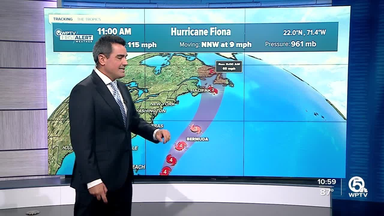 Hurricane Fiona packing 115 mph winds, batters Caribbean - YouTube