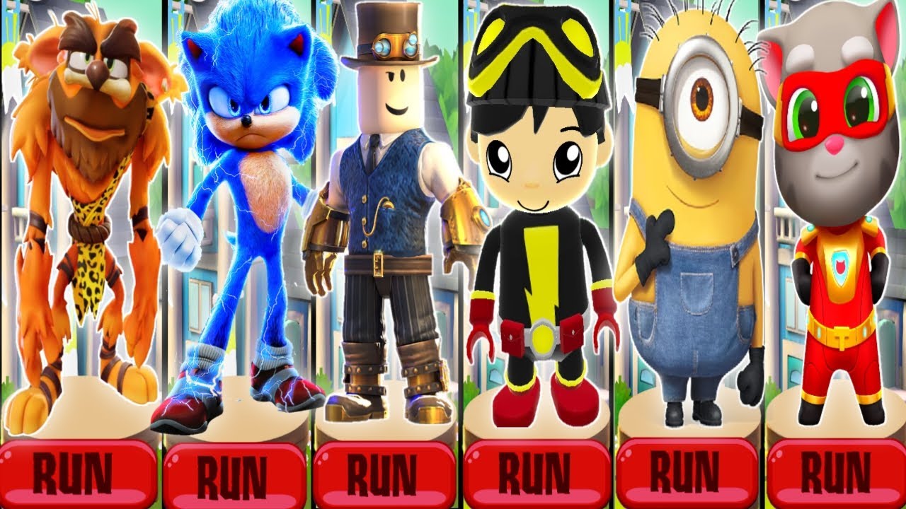 Tag with Ryan vs Crash Bandicoot vs Sonic forces vs Spy ryan vs minions ...