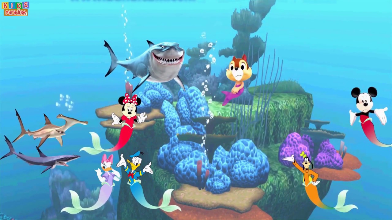 Mickey Mouse Donald Duck submarine mermaid mermaid game - YouTube