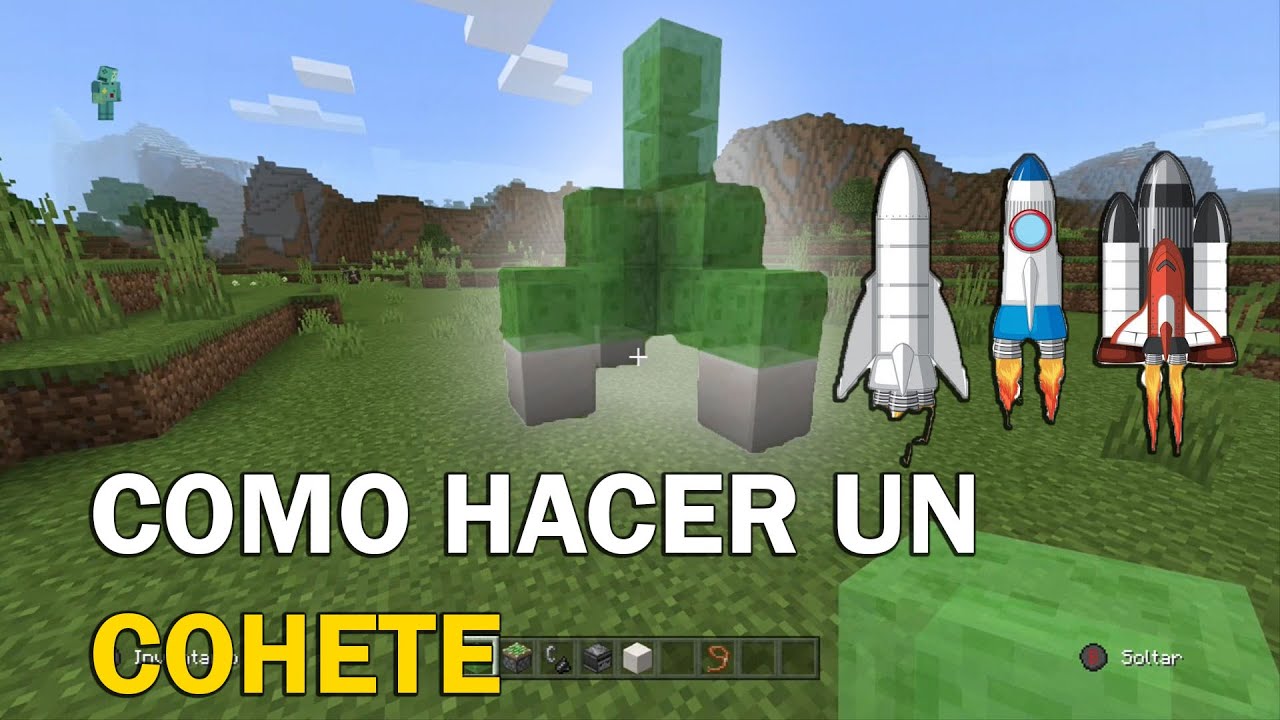 Como hacer un cohete en Minecraft - YouTube