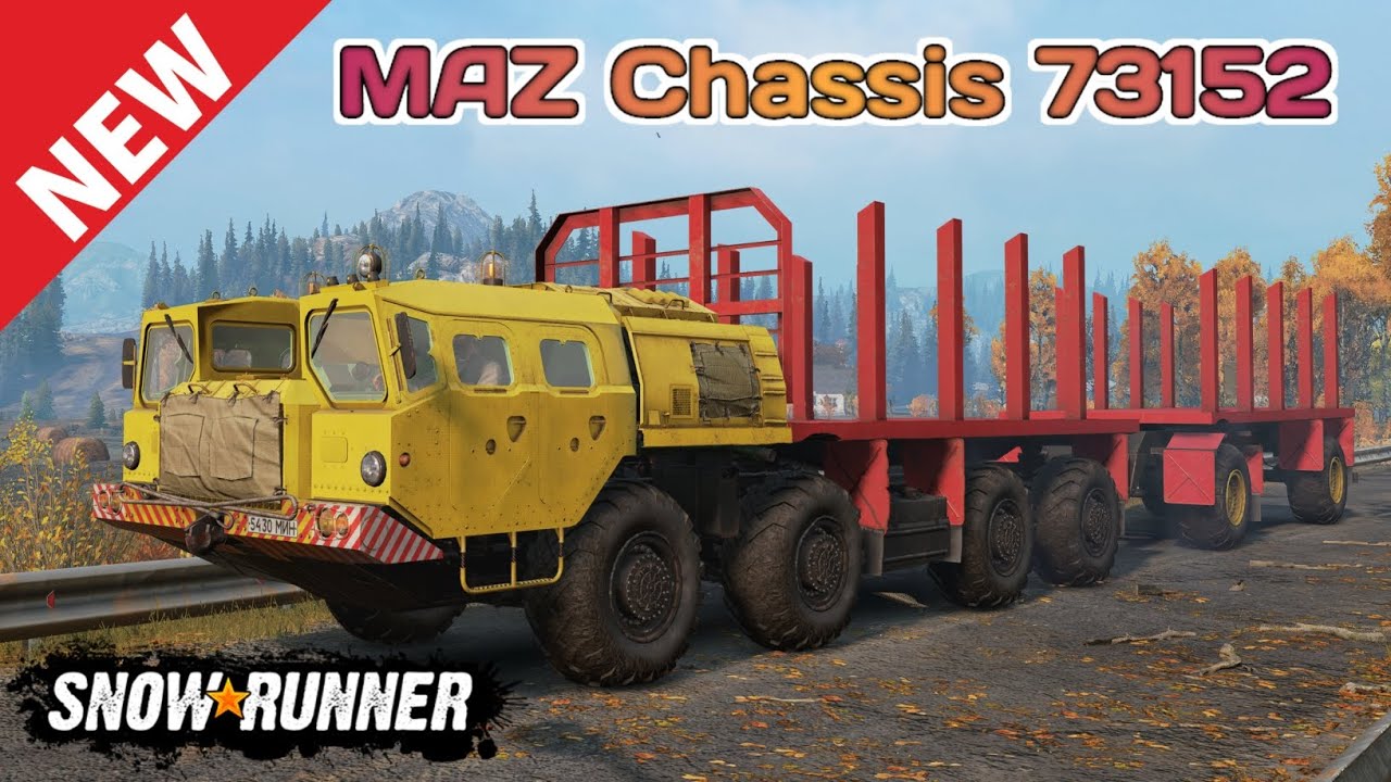 New Truck MAZ Chassis 73152 In SnowRunner Season 9 @TIKUS19 - YouTube