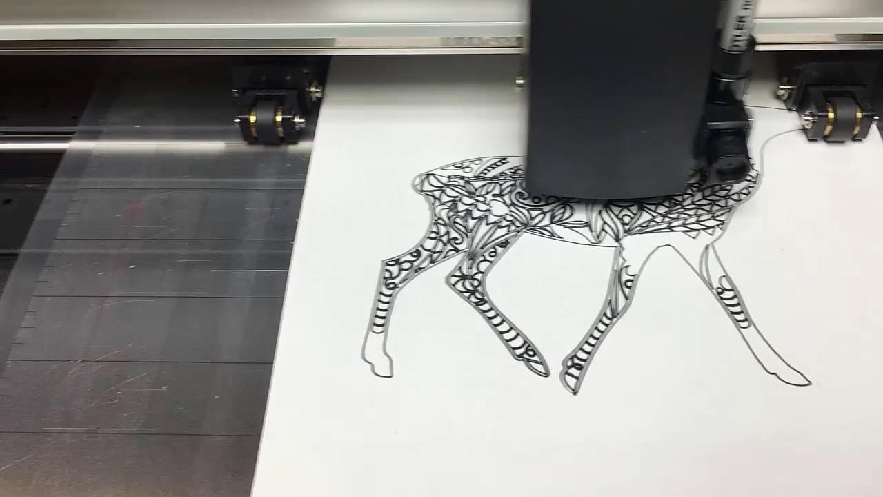 Pen Tool with Graphtec Cutter - YouTube