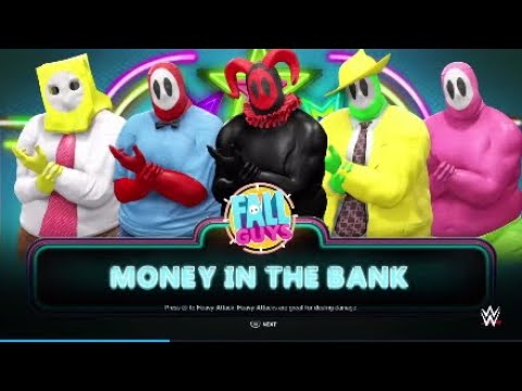 WWE2K24 FALL GUYS MONEY IN THE BANK MATCH!!!! - YouTube