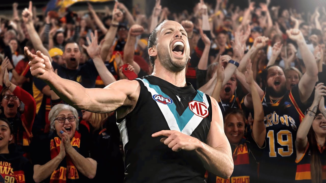 Port Adelaide Sing the Adelaide Theme Song - YouTube