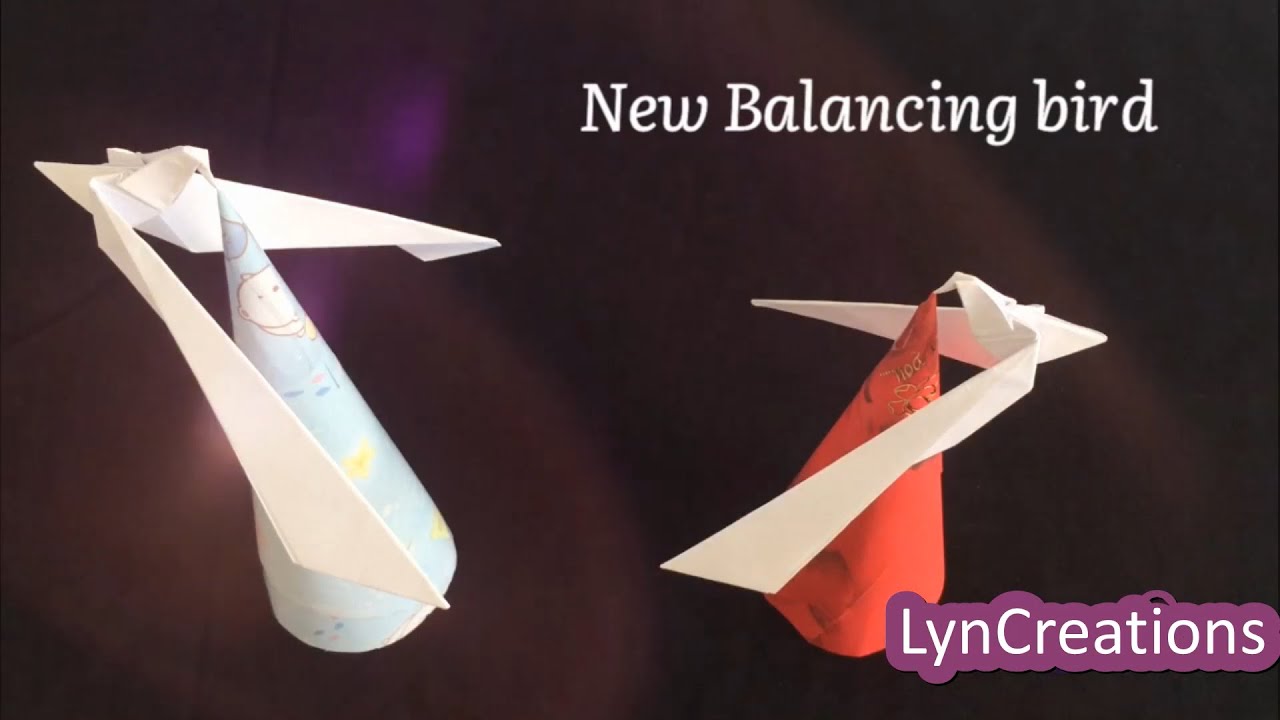 Origami Balancing Bird | How to Make Paper Bird Balancing Magical ...