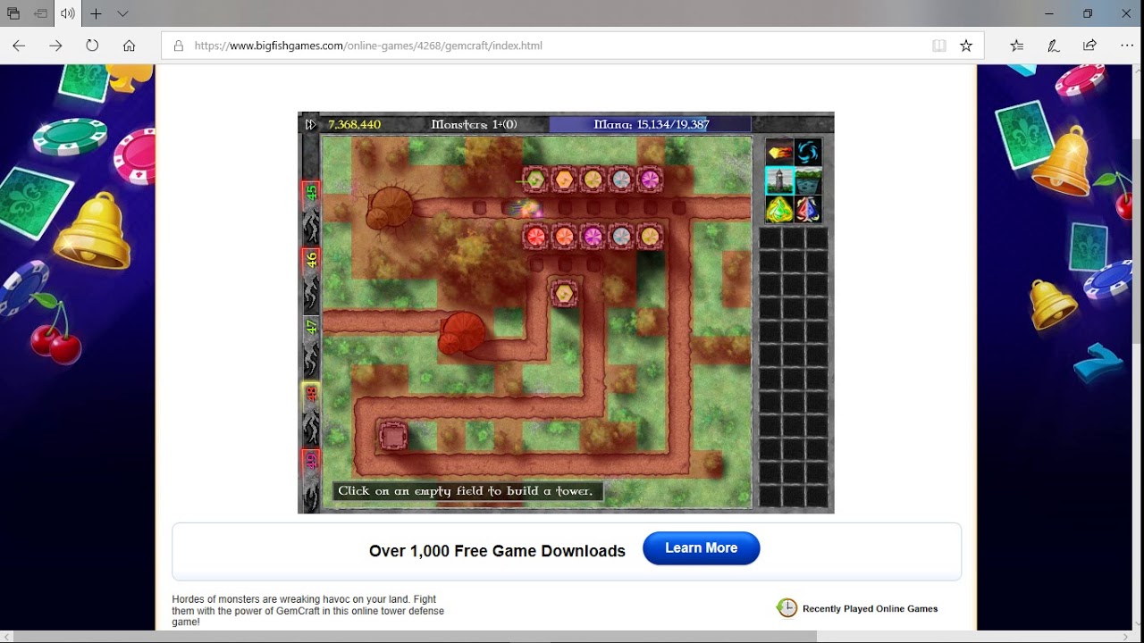 GemCraft Chapter 1 - Final Level, Glowing Frame. - YouTube
