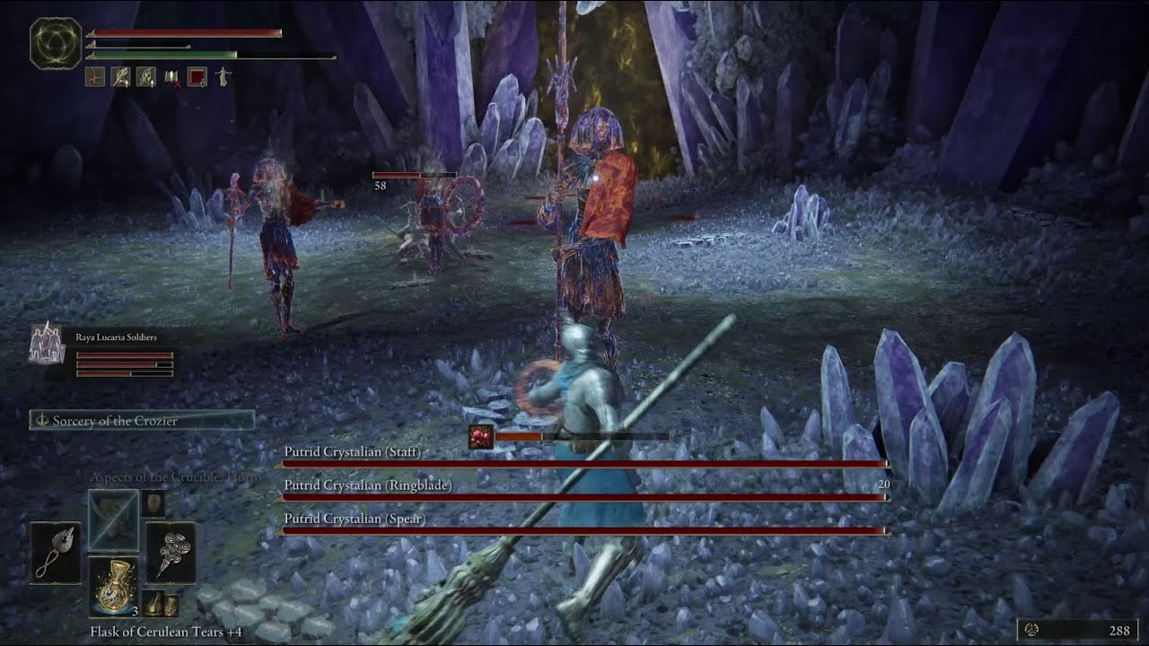 Putrid Crystalian Trio (Sellia Hideaway Boss Fight) - Elden Ring - YouTube