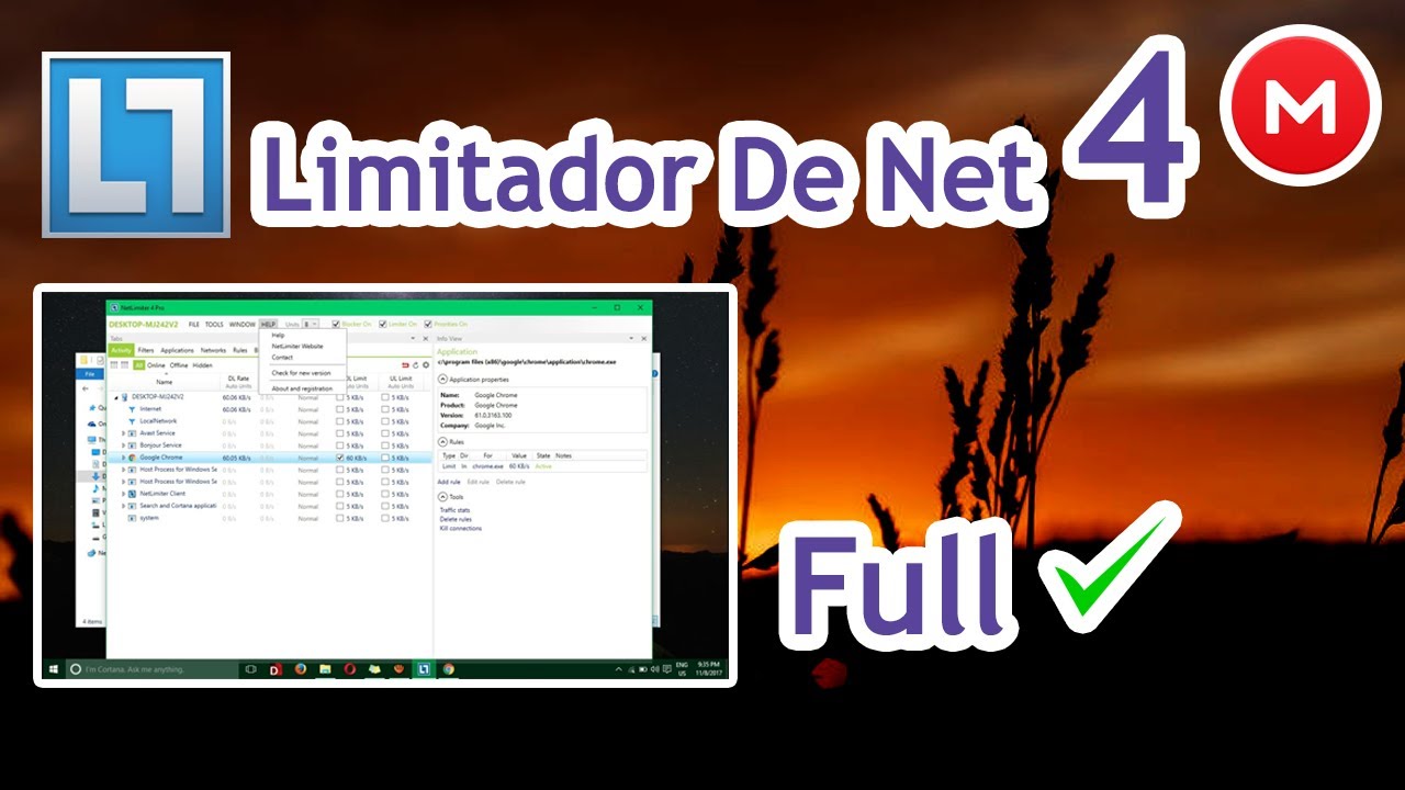Controlar Velocidad De Internet En Cualquier Programa + Facil + Net ...