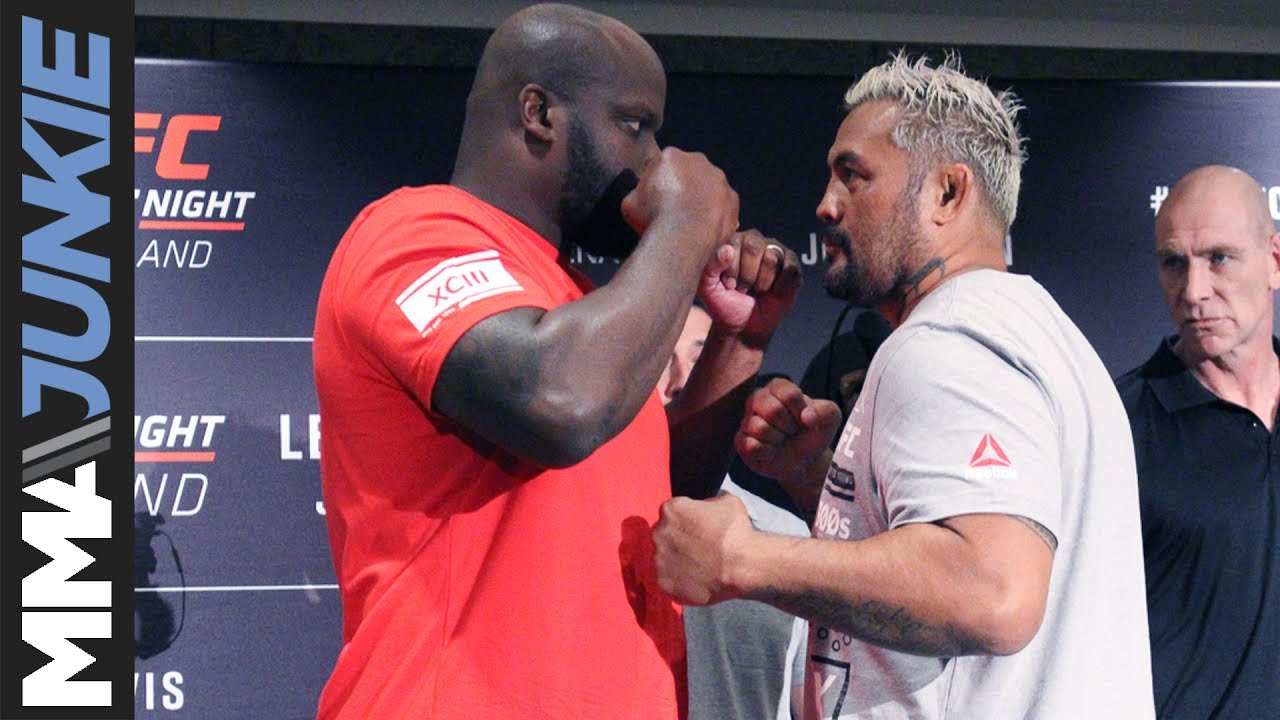 UFC Fight Night 110 media day face-offs - YouTube