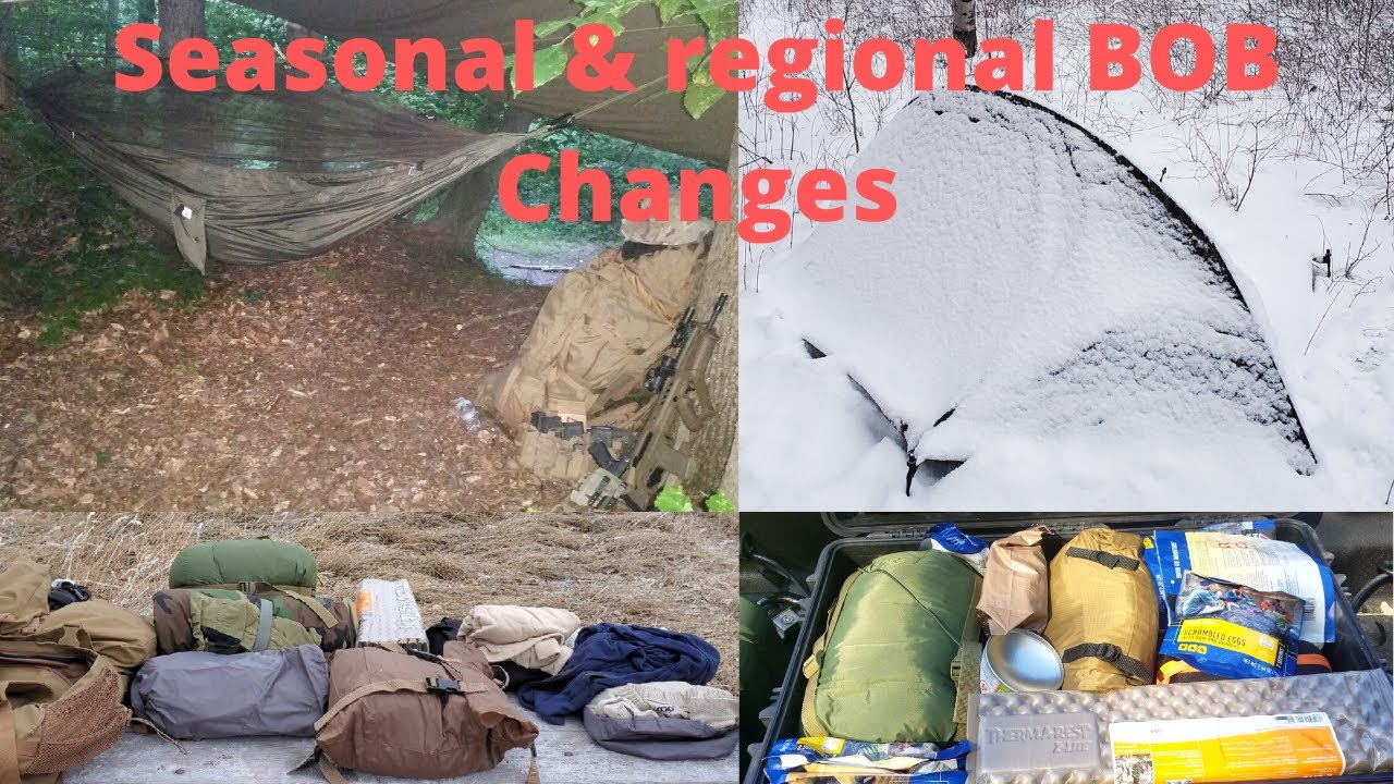 Bug out Bag seasonal & regional changes - YouTube