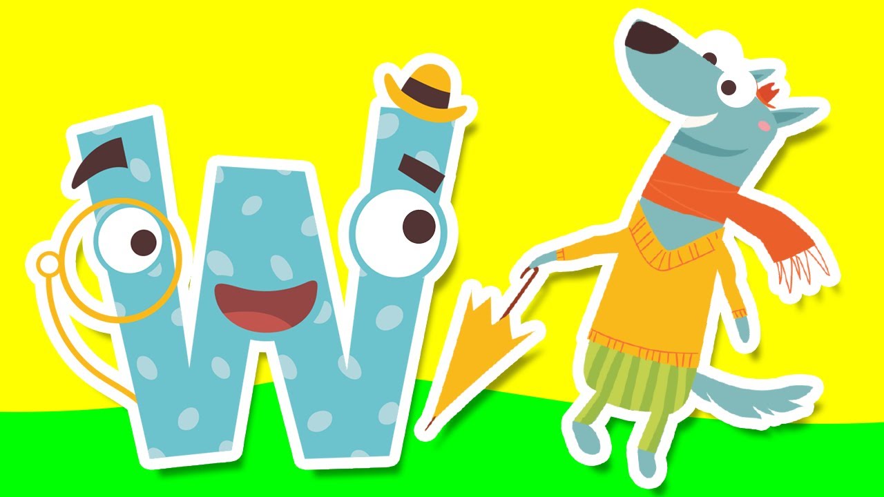 WOLF Letter W Learn the Alphabet Animals - YouTube