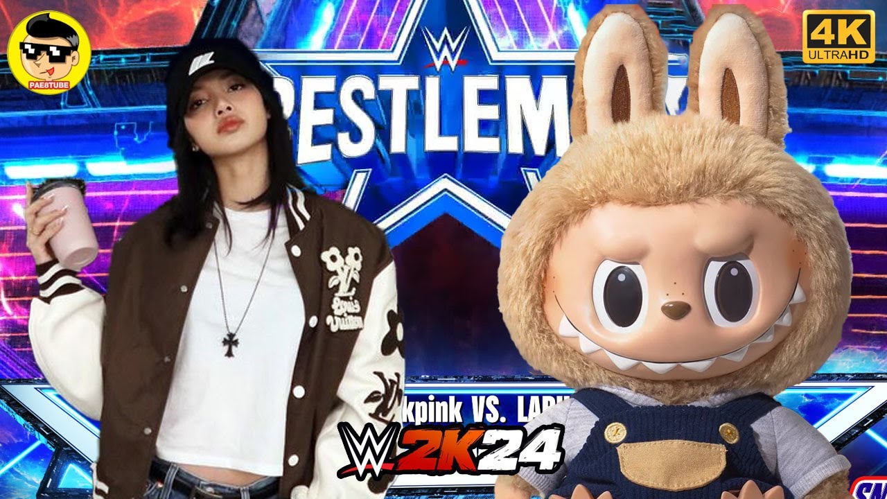 WWE 2K24 KPOP - Labubu vs Lisa - Casket match - Pop mart vs Blackpink # ...