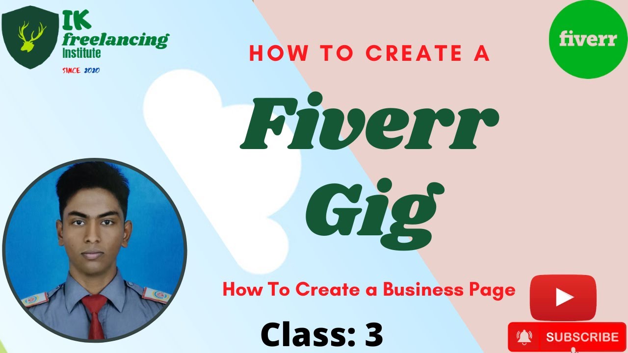 How to create a Facebook page gig on fiverr, How to create a gig - YouTube
