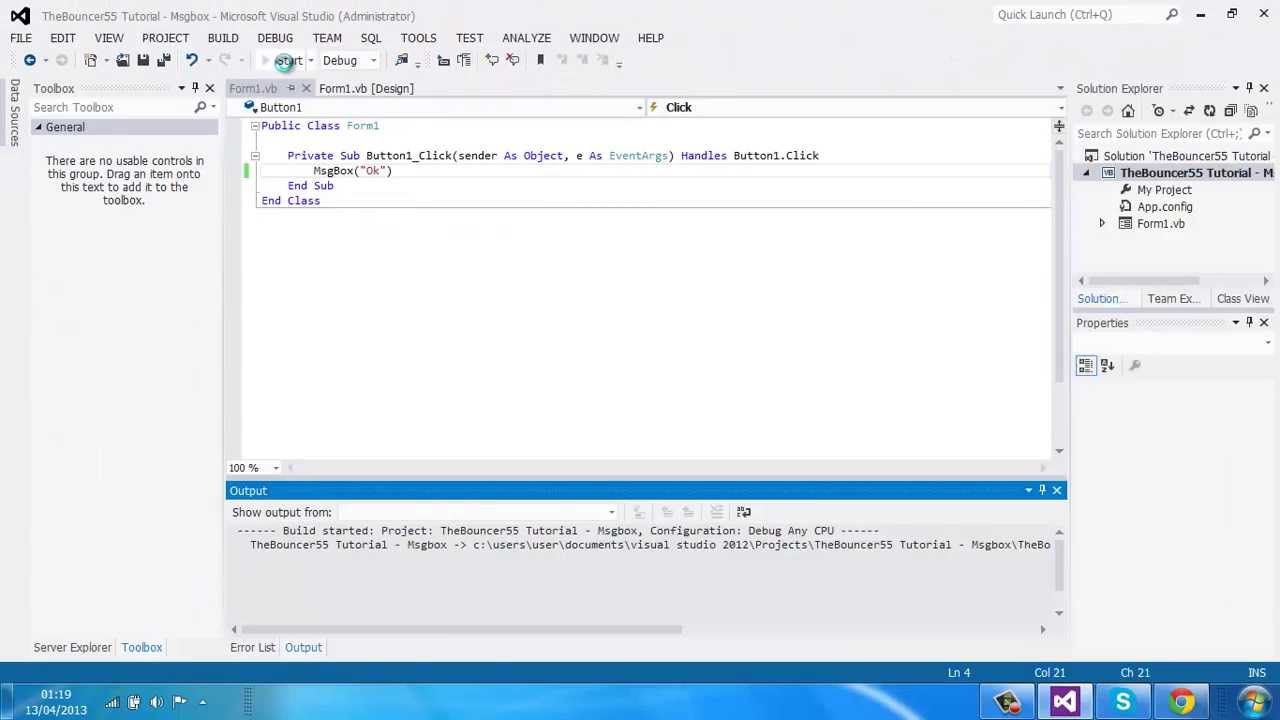 How To Use Msgbox Vbnet Youtube